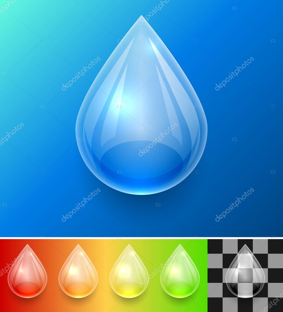 Transparent water drop template isolated Stock Vector Image by ...