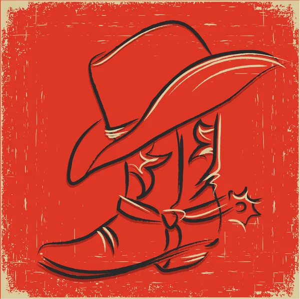 Boots Buckle Lasso Hat Clipart