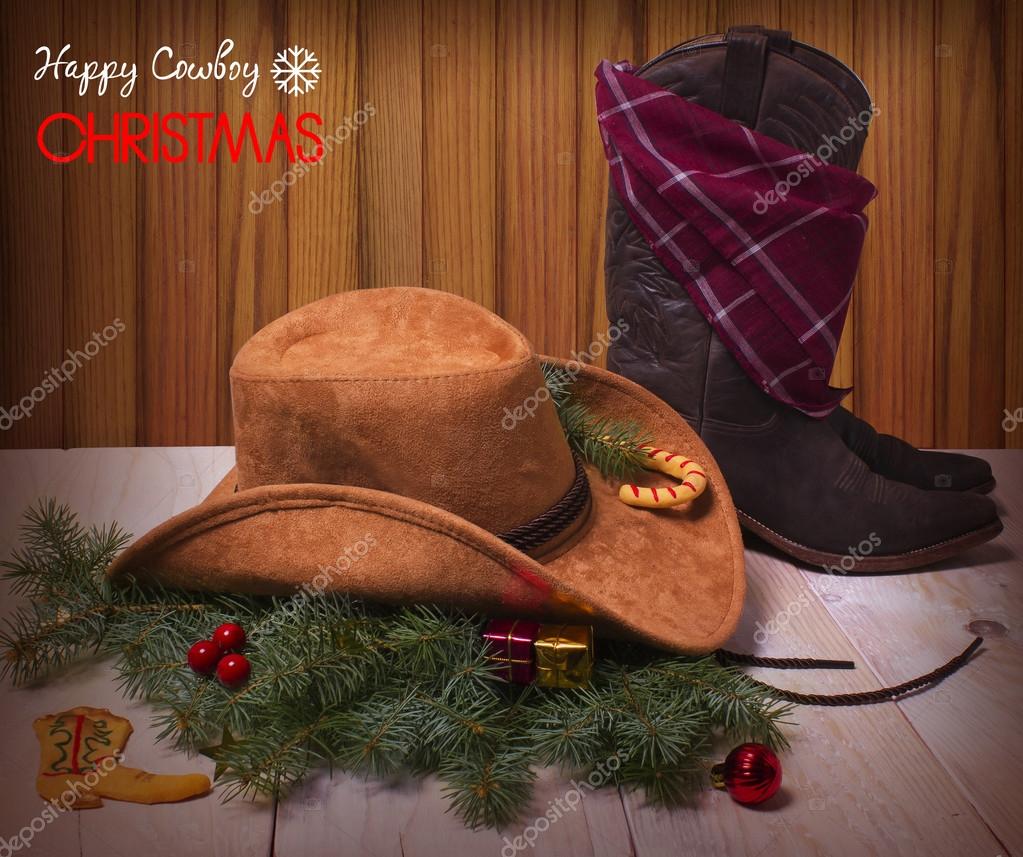 Christmas Cowboy Hat