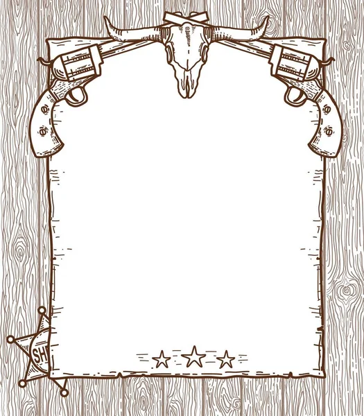 Cowboy Clipart Black And White Border