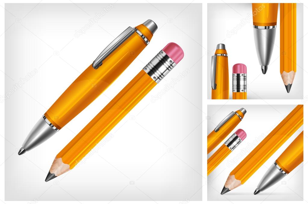 Pen And Pencil Stock Vector Image By ©creator76 12851092