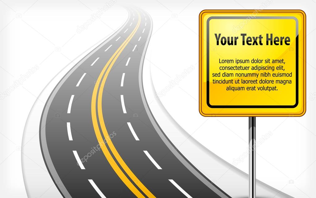 Road sign with highway Stock Vector Image by ©creatOR76 #15695619