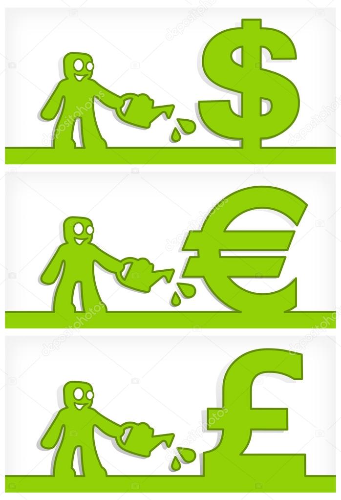 Human and money signs Stock Vector by ©creatOR76 22841692