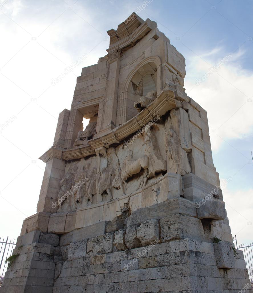 Philopappos Monument near Acropolis — Stock Photo © hurricanehank #15407295