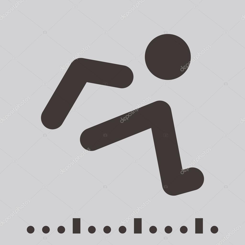 Long jump icon Stock Vector Image by ©iaRada #45006239