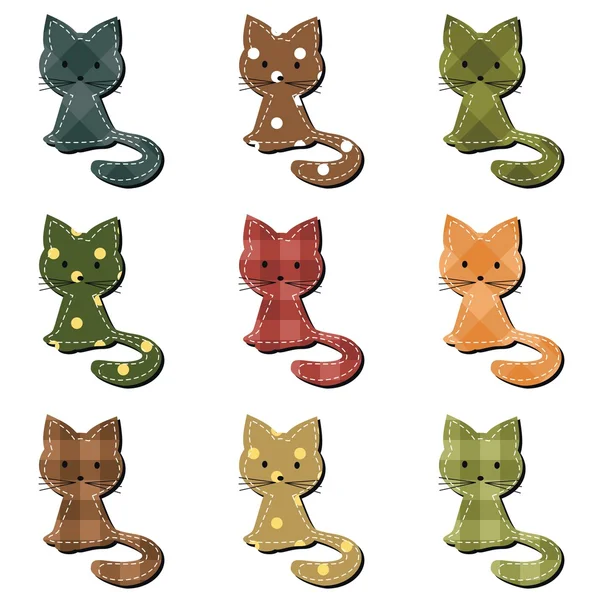 Seamless background with cats Stock Vector Image by ©kle555 #6765721