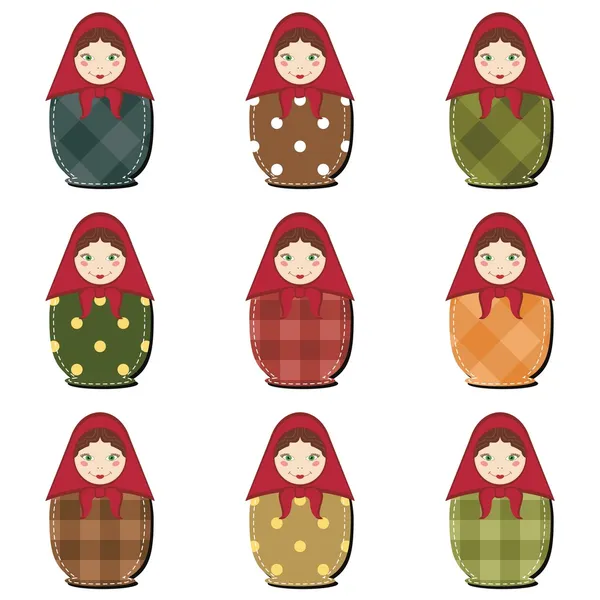 Cartoon Russian stickers — Stock Vector © mocoo2003 #10379445