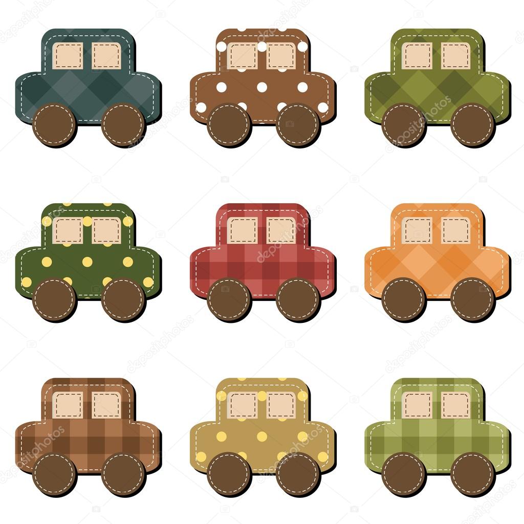 Scrapbook cars on white background Stock Vector Image by ©kle555 #13938111