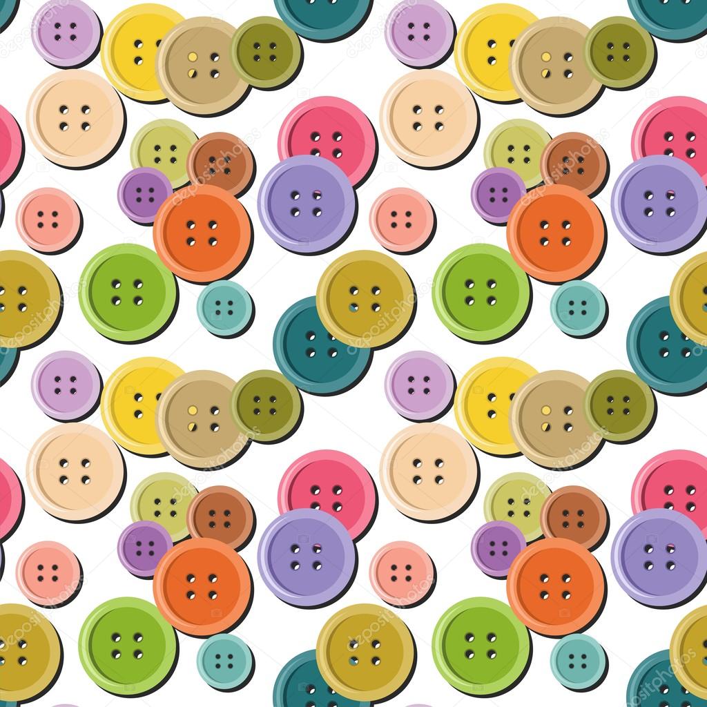 Seamless background with buttons Stock Vector by ©kle555 16219711