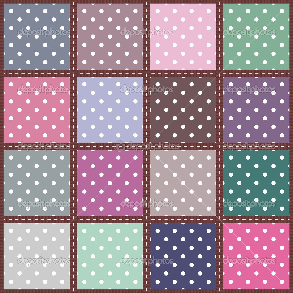 Patchwork background with different patterns — Stock Vector © kle555 ...