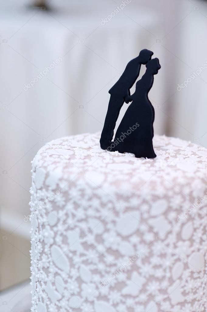 Black And White Wedding Cake Toppers