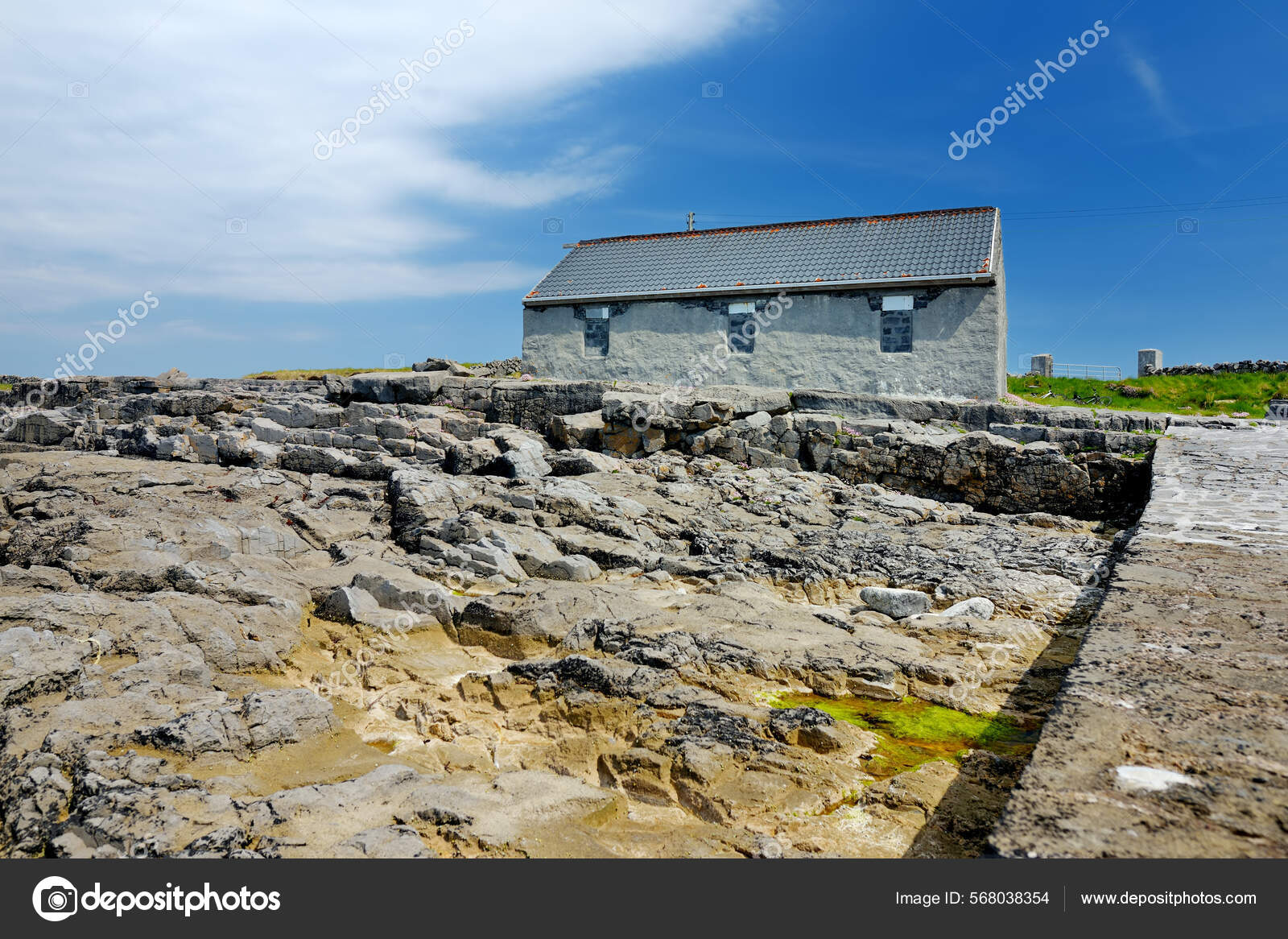 Inishmore Inis Mor Largest Aran Islands Galway Bay Ireland Famous ...
