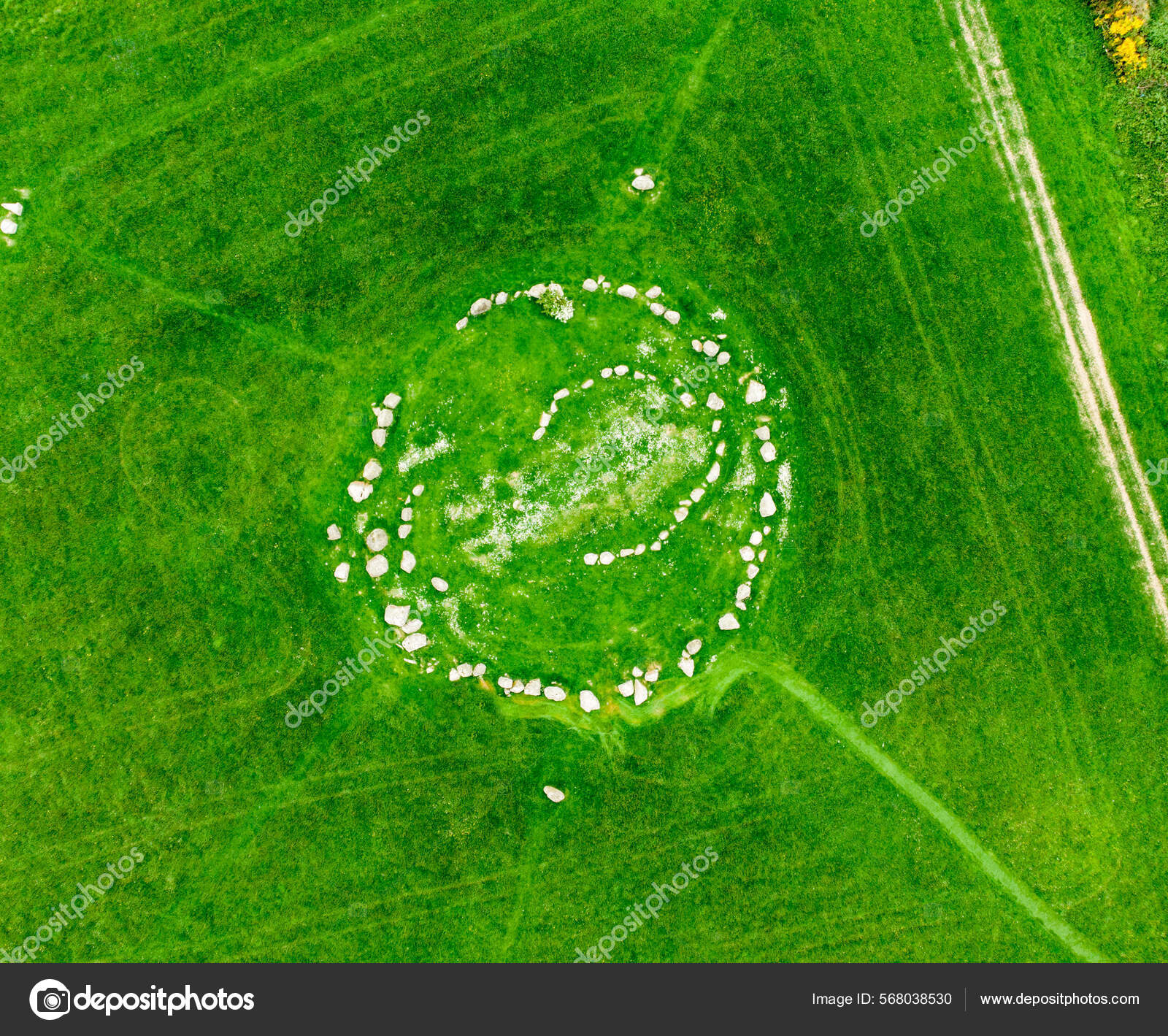 Ballynoe Stone Circle Prehistoric Bronze Age Burial Mound Surrounded ...