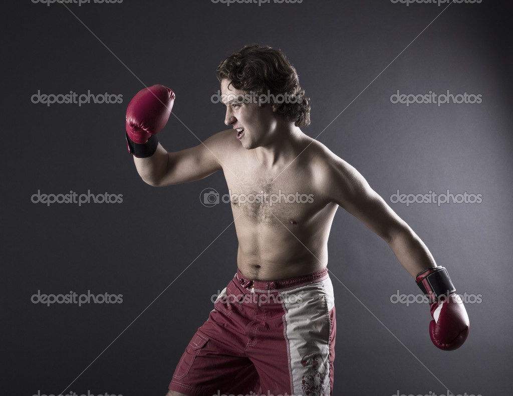Young Boxer fighter Stock Photo by ©papa42 33359257