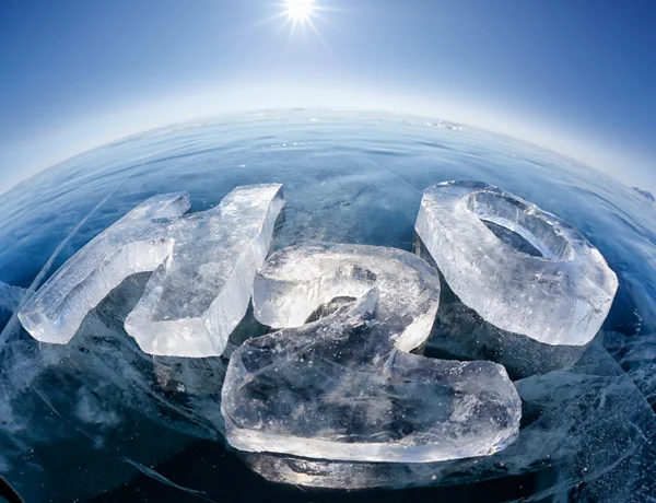 Chemical formula of water H2O — Stock Photo © zastavkin #31049399