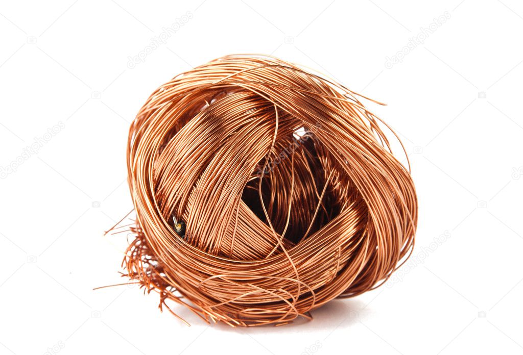 Copper wire isolated — Stock Photo © ksena32 #17011243