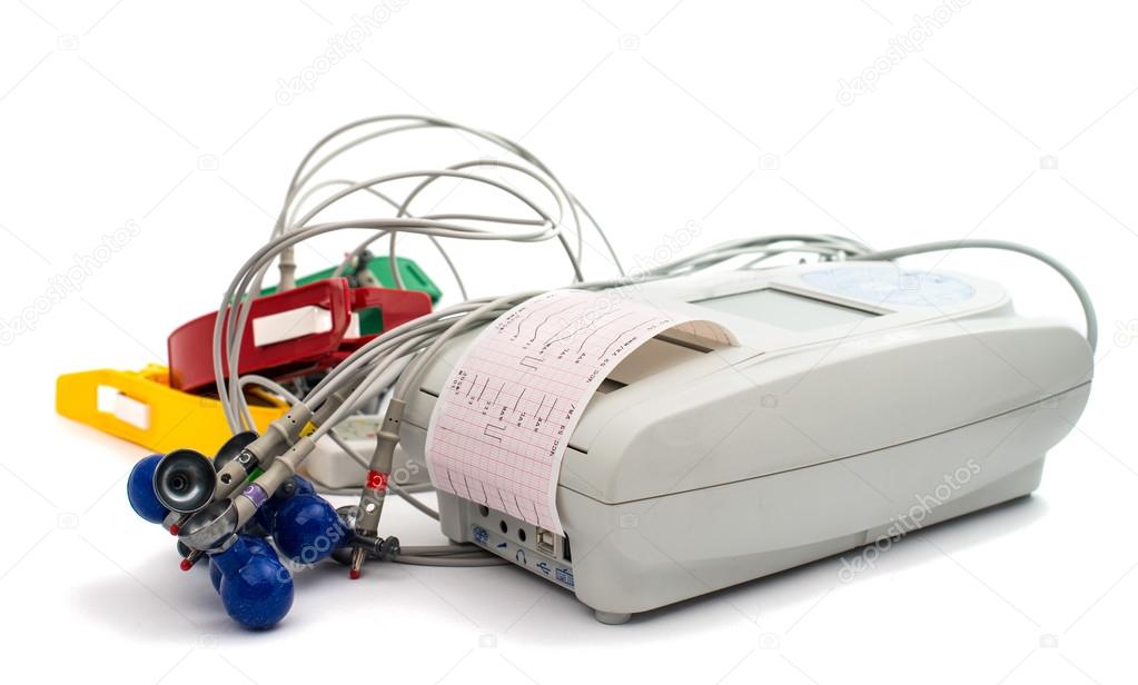 Electrocardiograph machine with ECG Stock Photo by ©ksena32 44770935