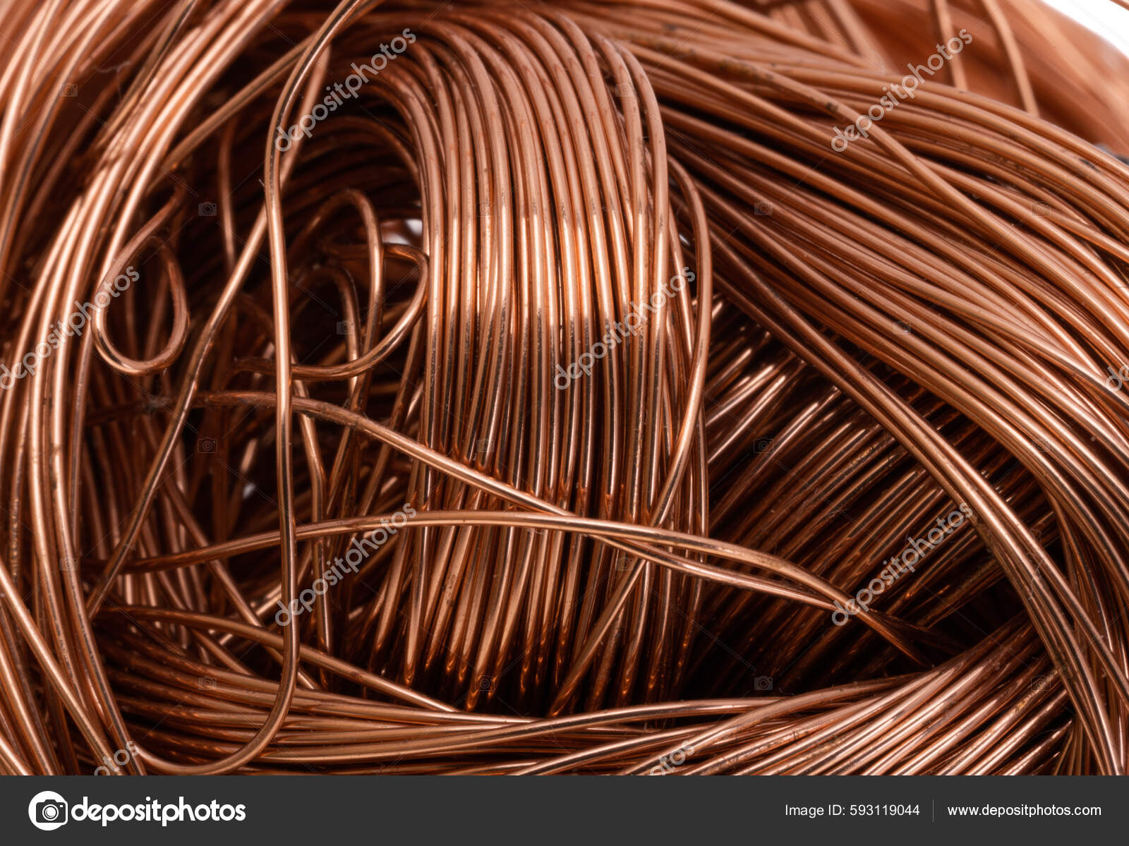 Copper Wire Isolated White Background — Stock Photo © ksena32 #593119044