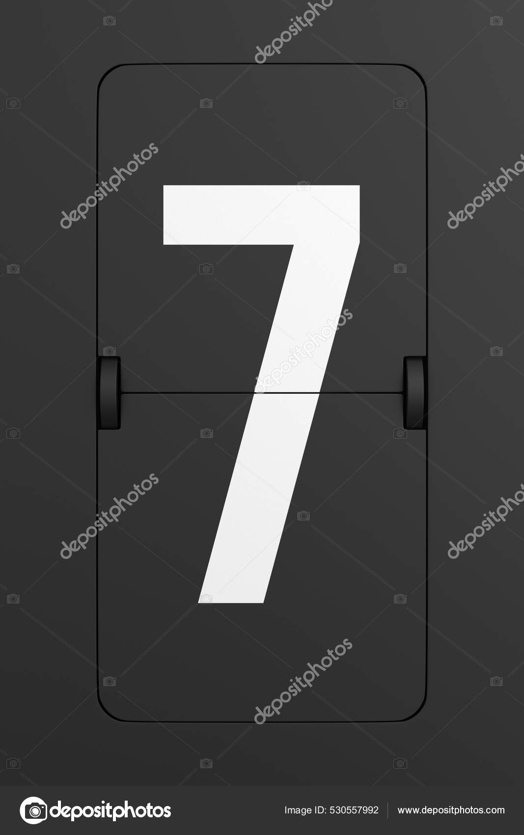 Flip Black Scoreboard Number Illustration — Stock Photo © ISergey ...