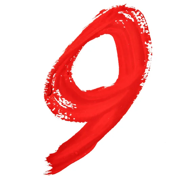 Red handwritten numerals — Stock Photo © Zoooom #19630049