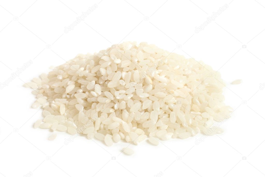 White round grain rice — Stock Photo © popovaphoto #21662097
