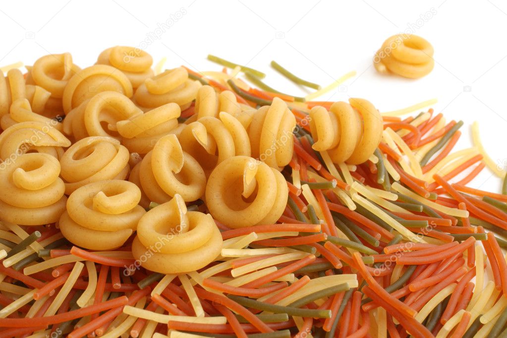 Colored Italian pasta — Stock Photo © popovaphoto #23564373