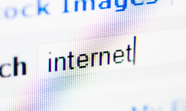 Internet. Computer screen macro. - Stock Image - Everypixel
