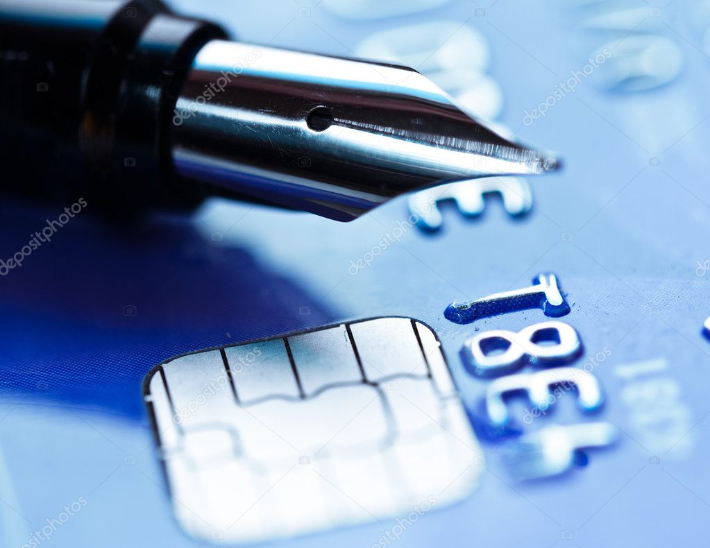 Credit card and pen Stock Photo by ©valphoto 20194131