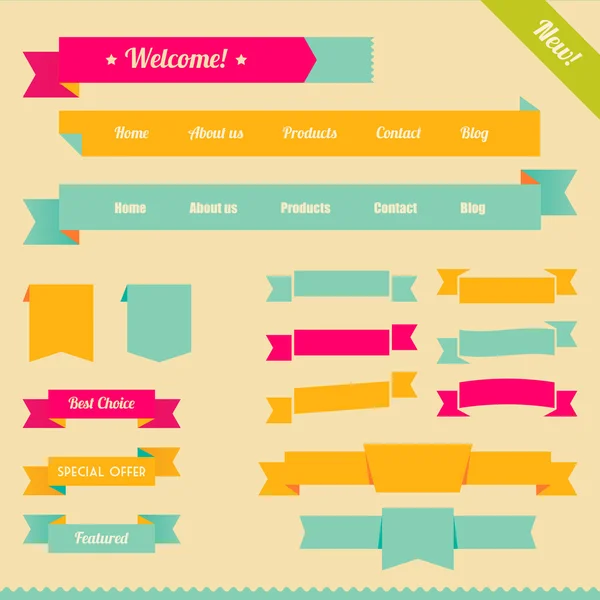 Edge ribbon Vector Art Stock Images | Depositphotos