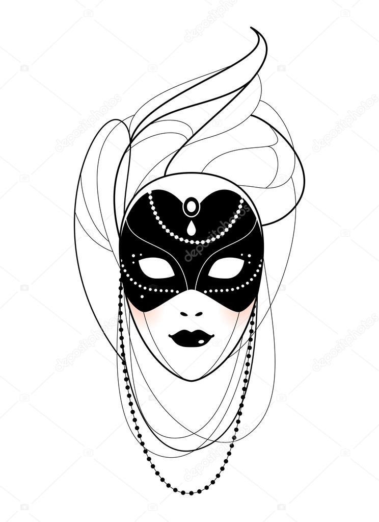 Venetian mask Stock Vector Image by ©Heizel #31896731