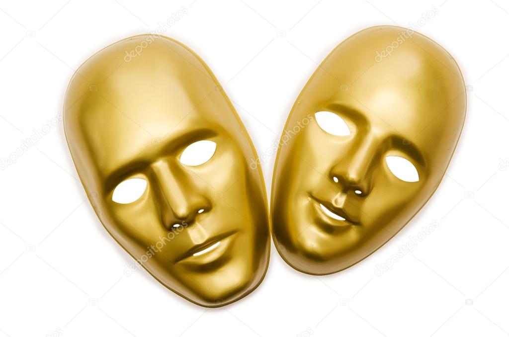 Shiny masks isolated on white background Stock Photo by ©Elnur_ 21226493