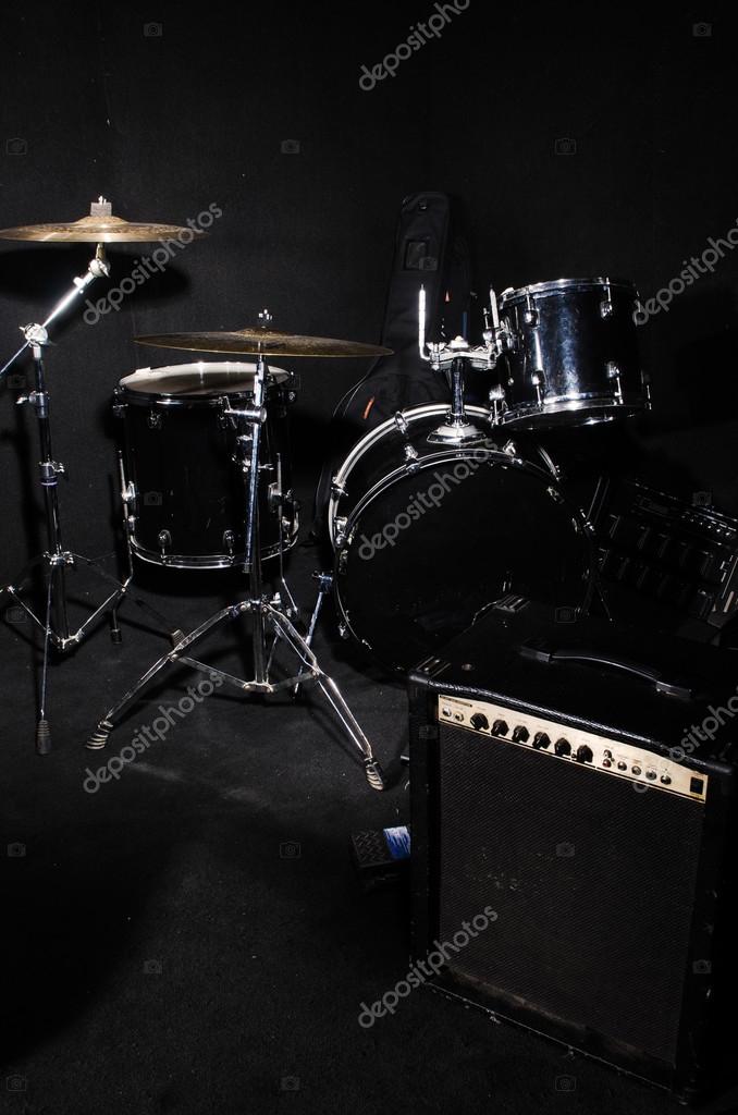 Set of musical instruments during concert — Stock Photo © Elnur_ #24299609