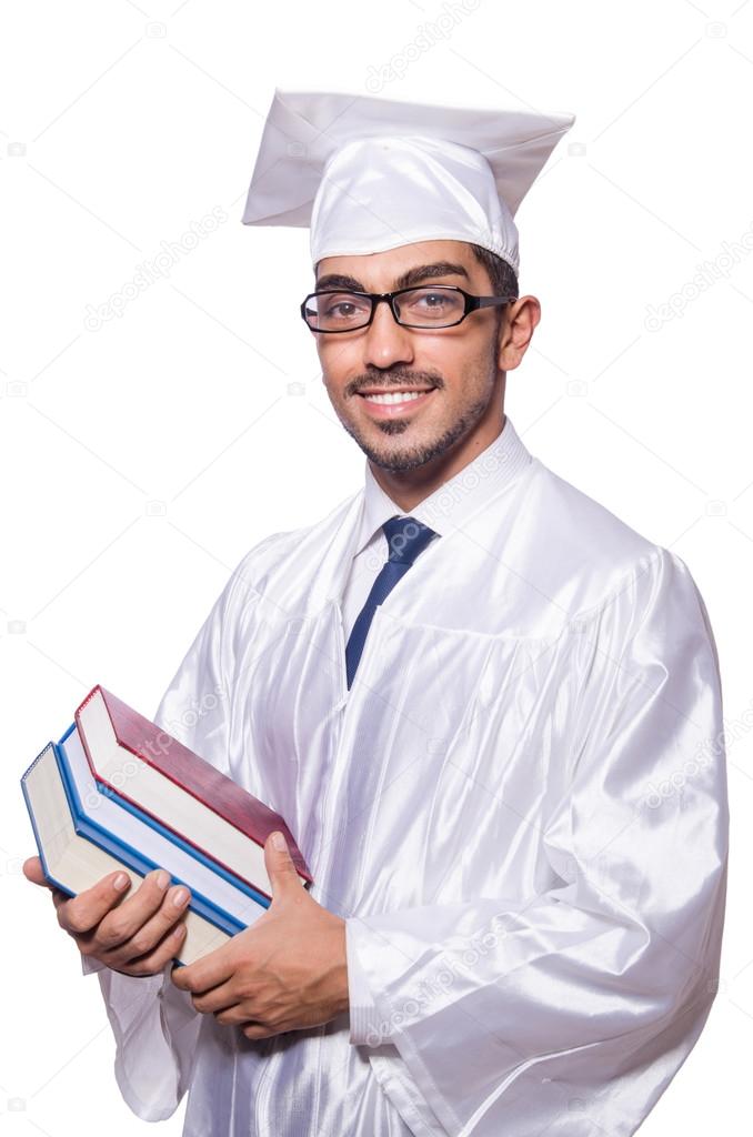 Young male student isolated on white — Stock Photo © Elnur_ #25086671