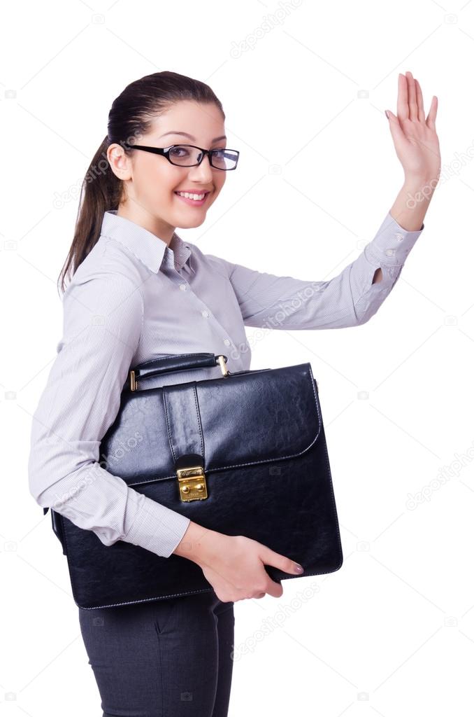 Young businesswoman isolated on white Stock Photo by ©Elnur_ 34840277 Young businesswoman isolated on white Stock Photo by ©Elnur_ 34840277