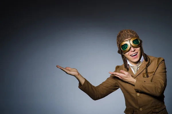 Funny pilot - Stock Image - Everypixel