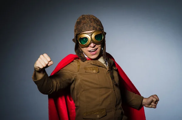 Funny pilot - Stock Image - Everypixel