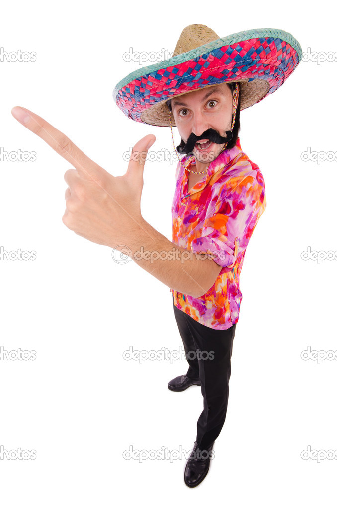 Funny mexican pointing Stock Photo by ©Elnur_ 49034523