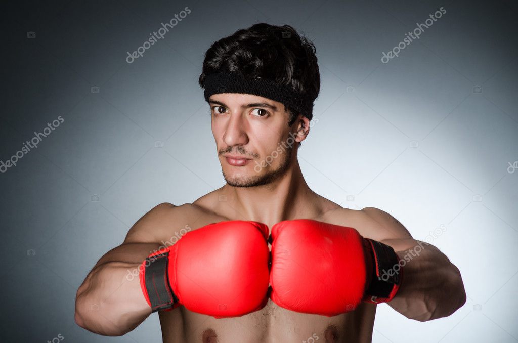 Muscular boxer — Stock Photo © Elnur_ #49689995