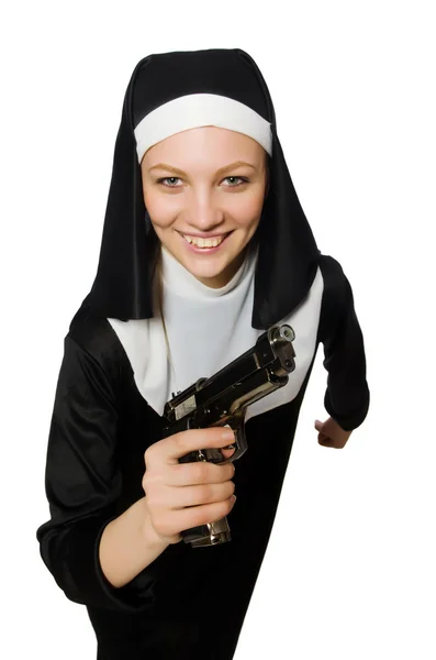 Nun shooting from gun Stock Photos, Royalty Free Nun shooting from gun ...