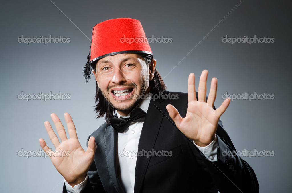 Man in traditional turkish hat and dress — Stock Photo © Elnur_ #51328167
