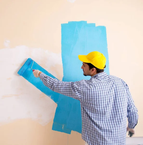 Man painting wall Stock Photos, Royalty Free Man painting wall Images ...