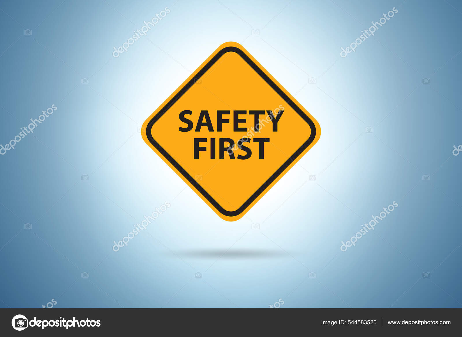 Safety first badge in industrial safety concept Stock Photo by ©Elnur_ 544583520