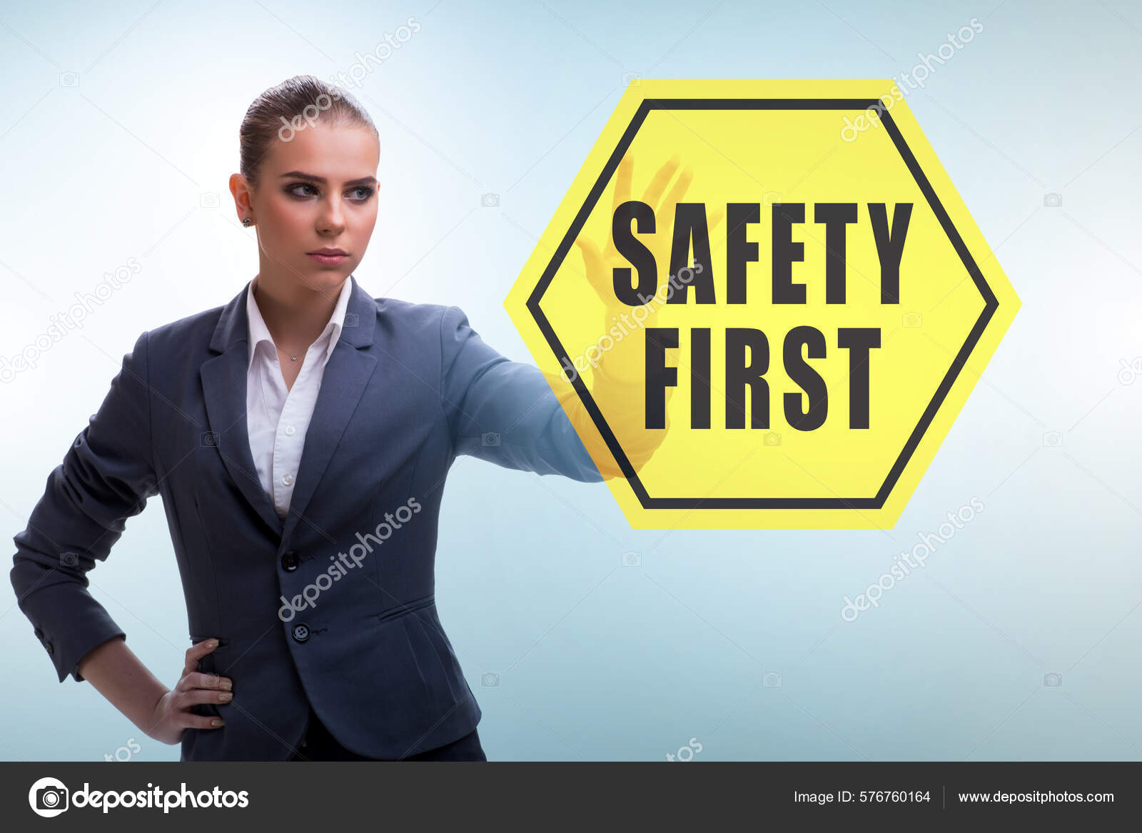 Safety First Concept Businessman — Stock Photo © Elnur_ #576760164