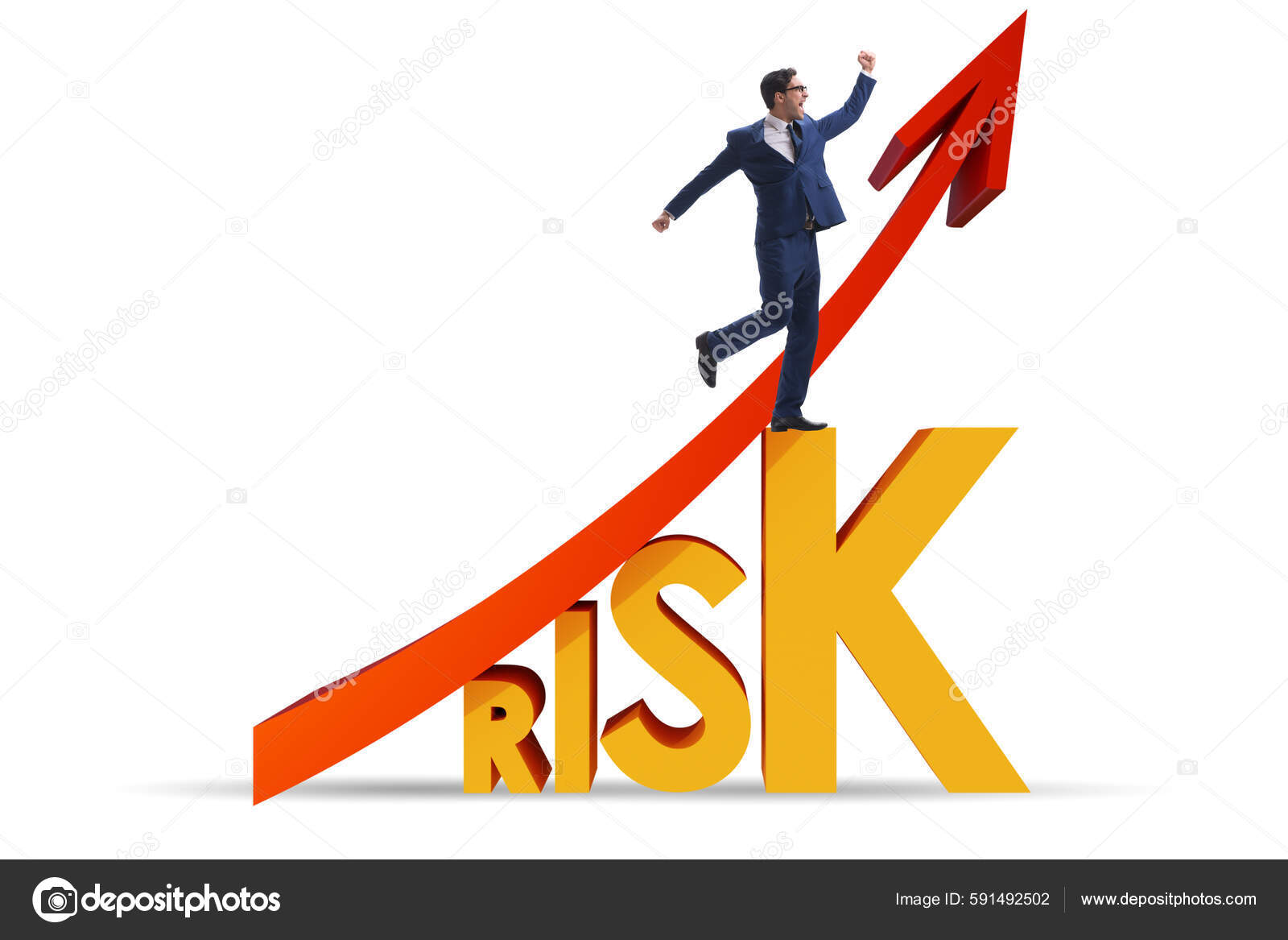 Risk Increase Concept Management Stock Illustration by ©Elnur_ #591492502