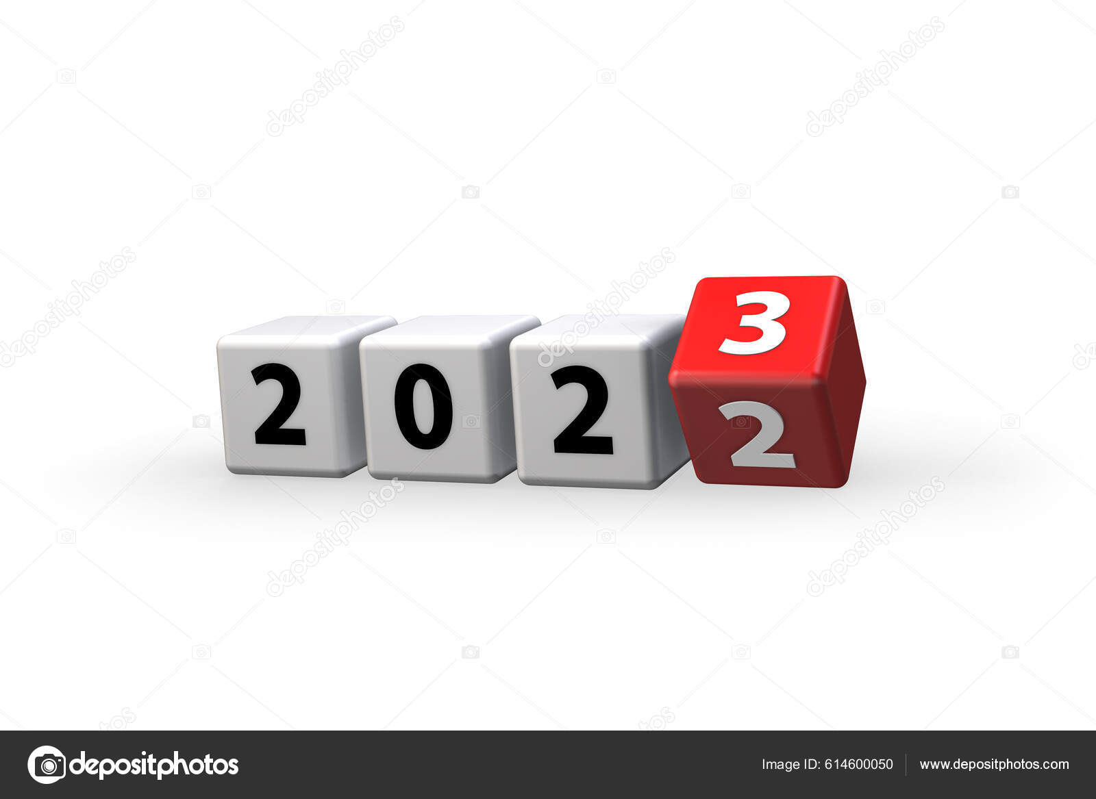 Concept Changing Year 2022 2023 Rendering Stock Photo by ©Elnur_ 614600050