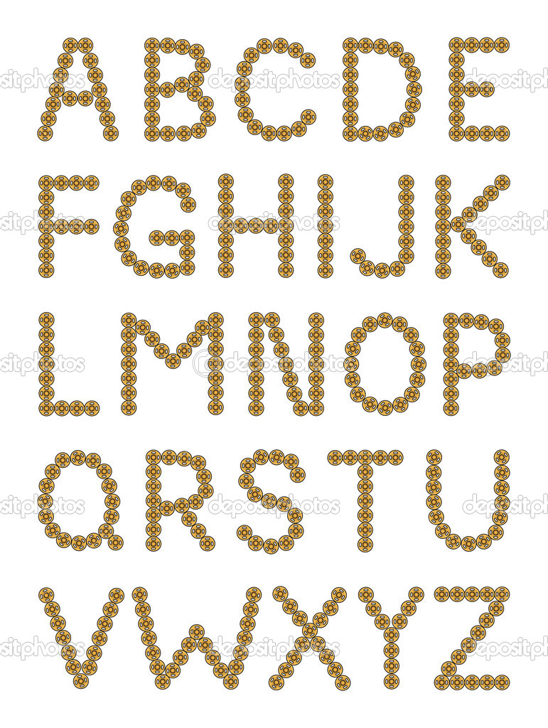 Button alphabet Stock Vector Image by ©grafnata #12851966