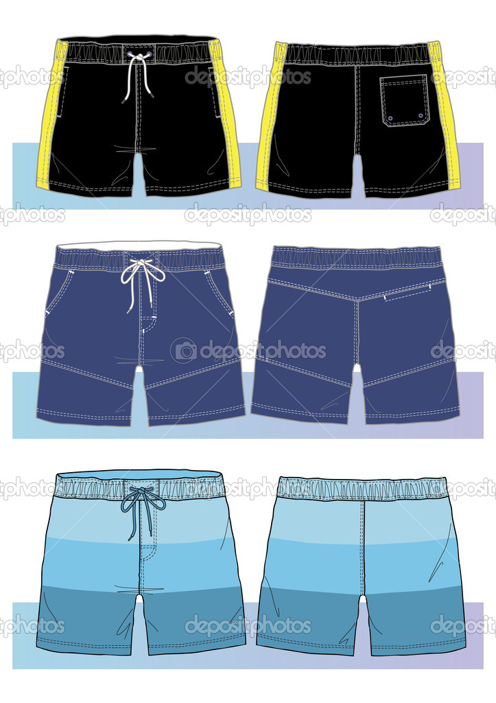 Swim shorts Stock Vector Image by ©grafnata #44816489