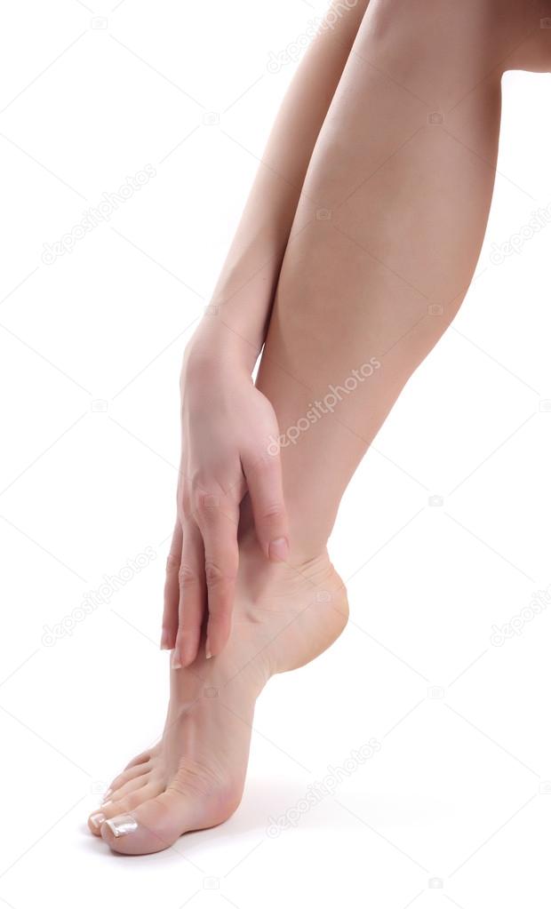 Beautiful legs isolated on a white background Stock Photo by ©FineShine ...