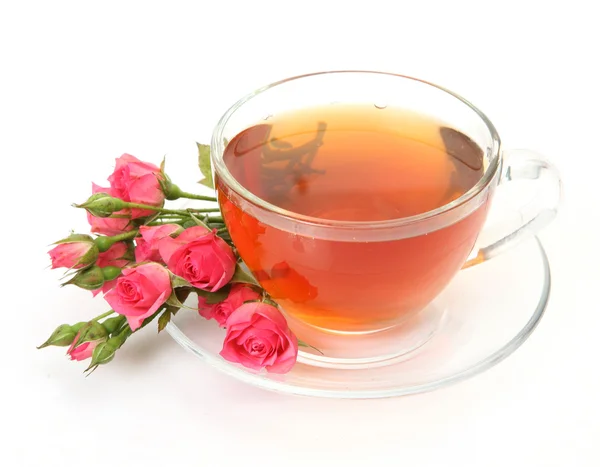 Tea cup and roses Stock Photo by ©Elena777 61605907
