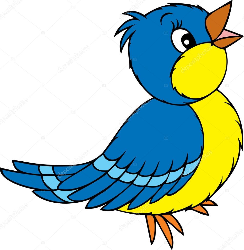 Blue bird Stock Vector by ©AlexBannykh 30854313